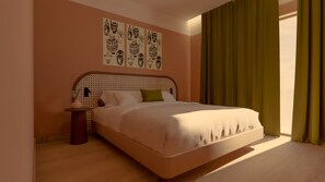 Suite Júnior, varanda, Vista para a cidade | Secretária, secretária adequada para computadores portáteis 