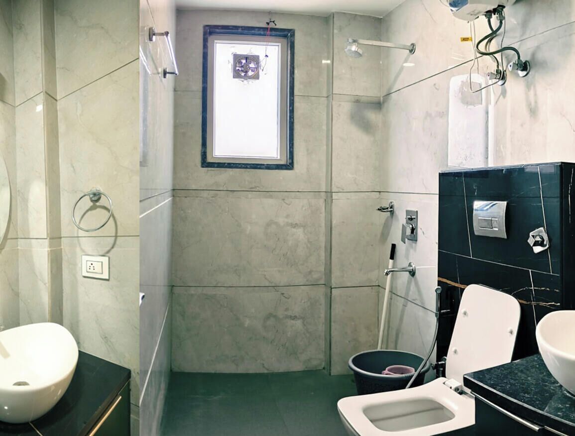 Apartamento de Luxo, varanda, vista para o jardim | Casa de banho | Um polibã, toalhas fornecidas, sabão, champô 