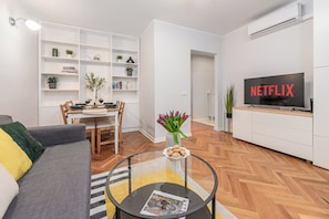 Apartamento Clássico, varanda | Quartos insonorizados, ferro/tábua de engomar 