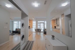 Quarto Duplo Deluxe, varanda, Vista para a cidade | Sala de estar