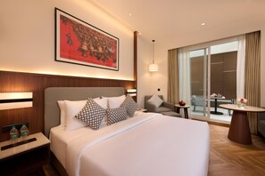 Quarto Premium, 1 cama king-size, varanda | Minibar, cofre no quarto, secretária 