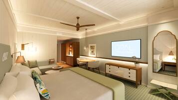 Quarto, 1 cama King, acessível para pessoas com deficiência física (Standard View) | Ferros/tábuas de passar roupa, Wi-Fi de cortesia