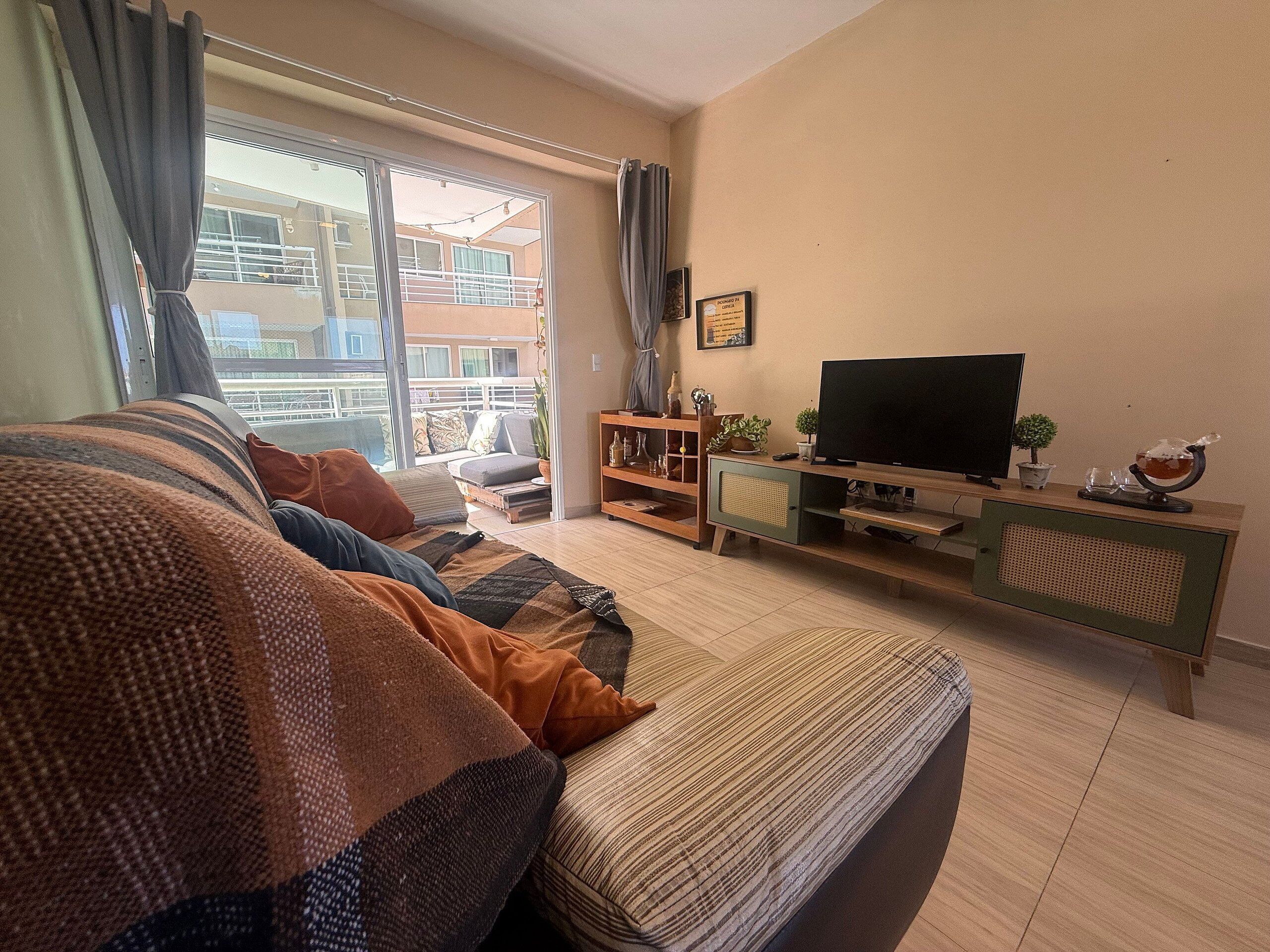 Apartamento | Área de estar | TV de tela plana