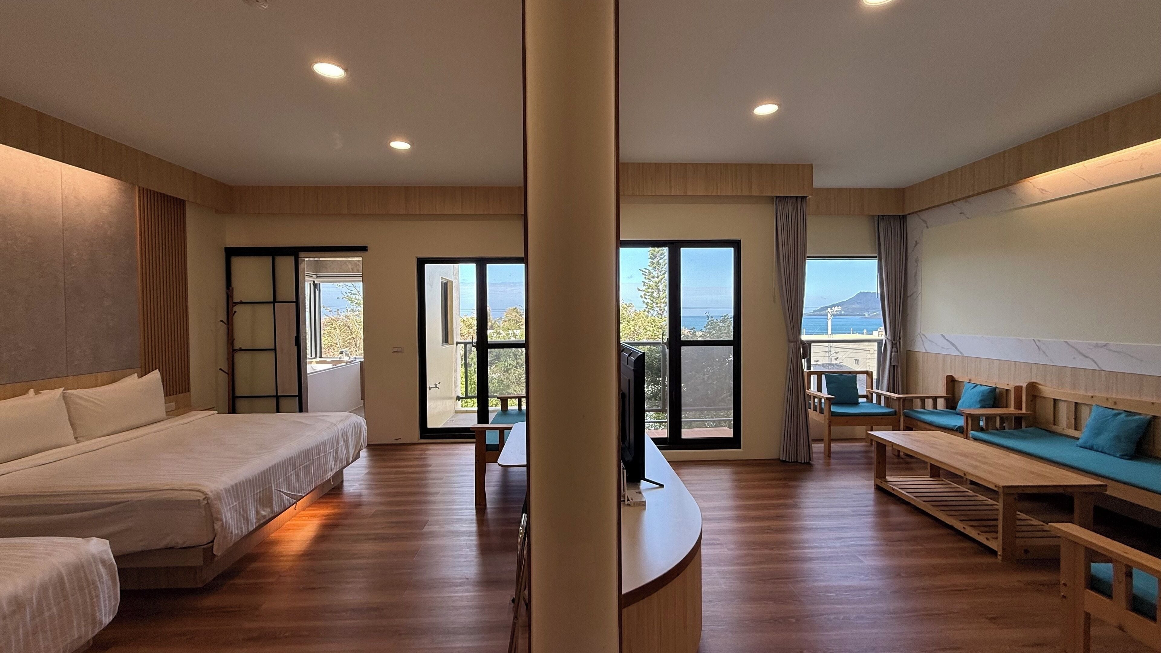 Quarto Quádruplo de Luxo, vista para o oceano | Wi-fi grátis 