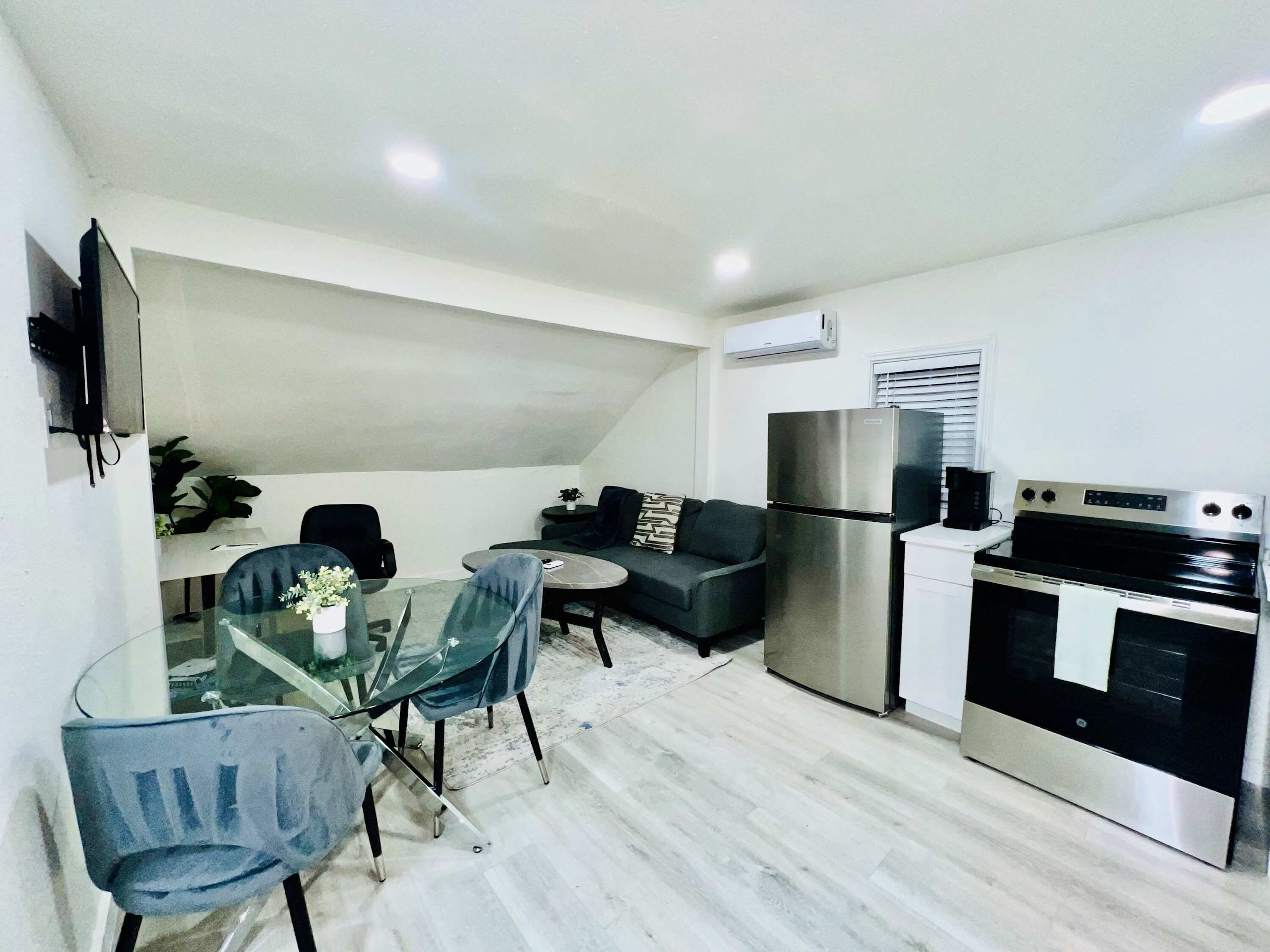 Casa, 1 cama king-size e sofá-cama, cozinha, vista para o jardim (Boardwalk Bungalow 2) | Interior