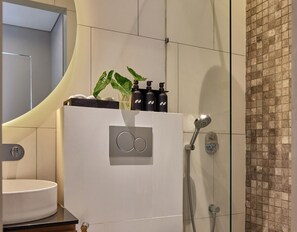 Casa de Férias Premium, 3 quartos, não fumadores, piscina privativa | Casa de banho | Artigos de higiene pessoal grátis, um secador de cabelo 