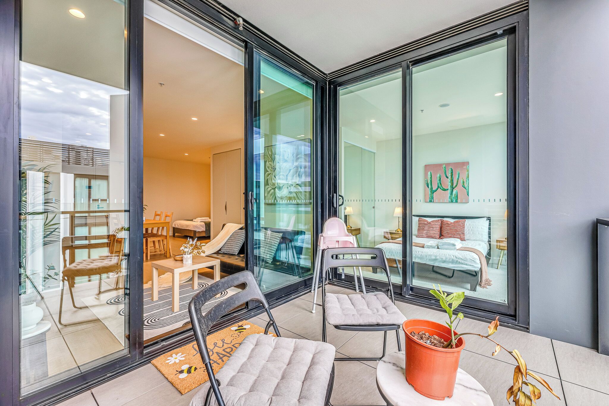 Apartamento, sacada | Parte interna