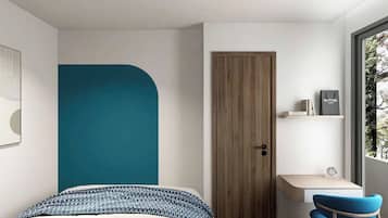 Apartamento Clássico, varanda, Vista para a cidade | Secretária, secretária adequada para computadores portáteis