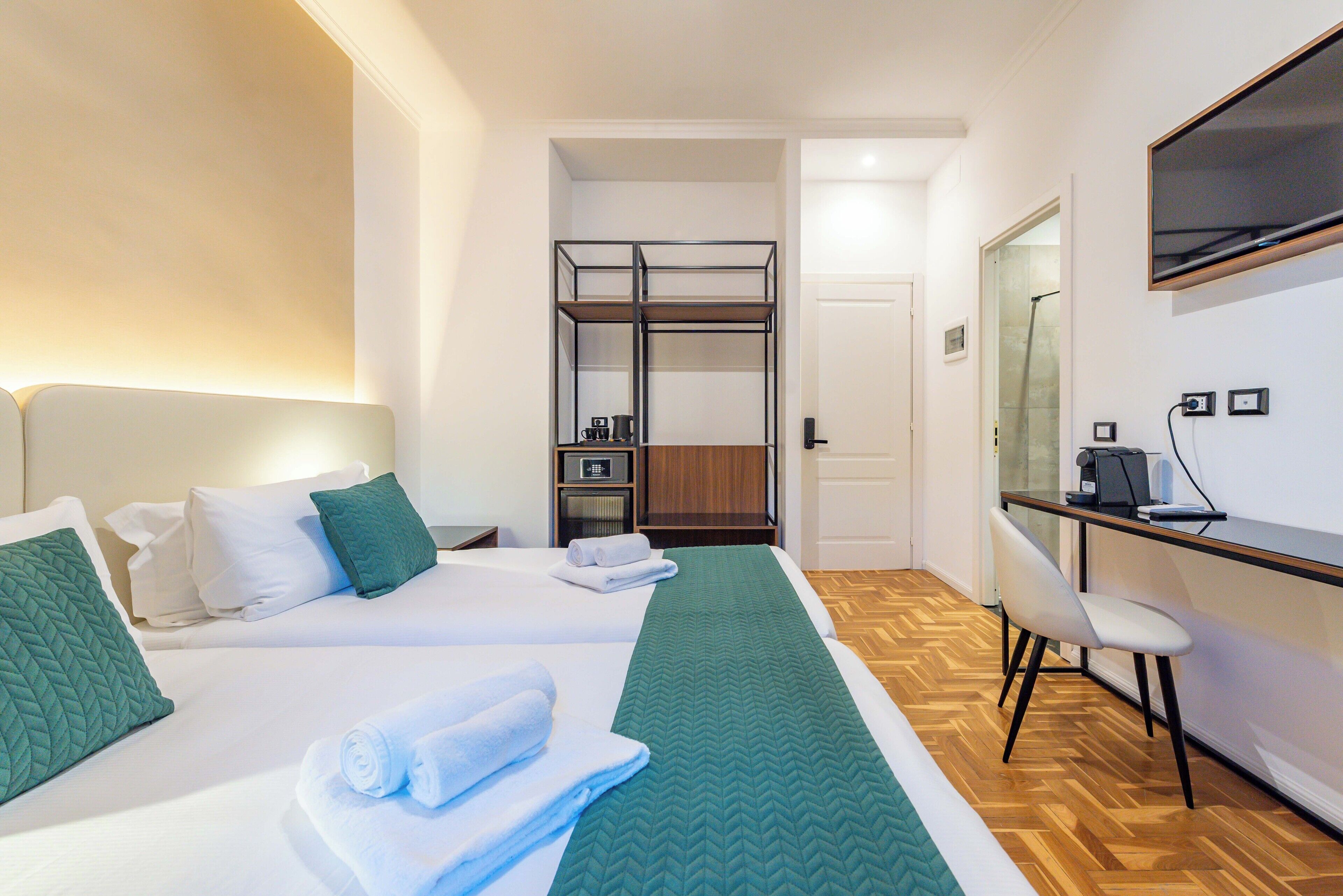 Quarto duplo, 2 camas de solteiro (1 Bedroom) | 1 quarto, roupa de cama