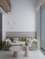 Dúplex Júnior, vista para a piscina | Sala de estar