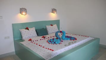 Cofres nos quartos, cortinas blackout