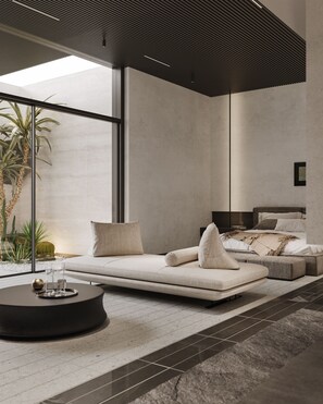 Suite de Luxo | Secretária, cortinas/cortinados opacos, ferro/tábua de engomar 