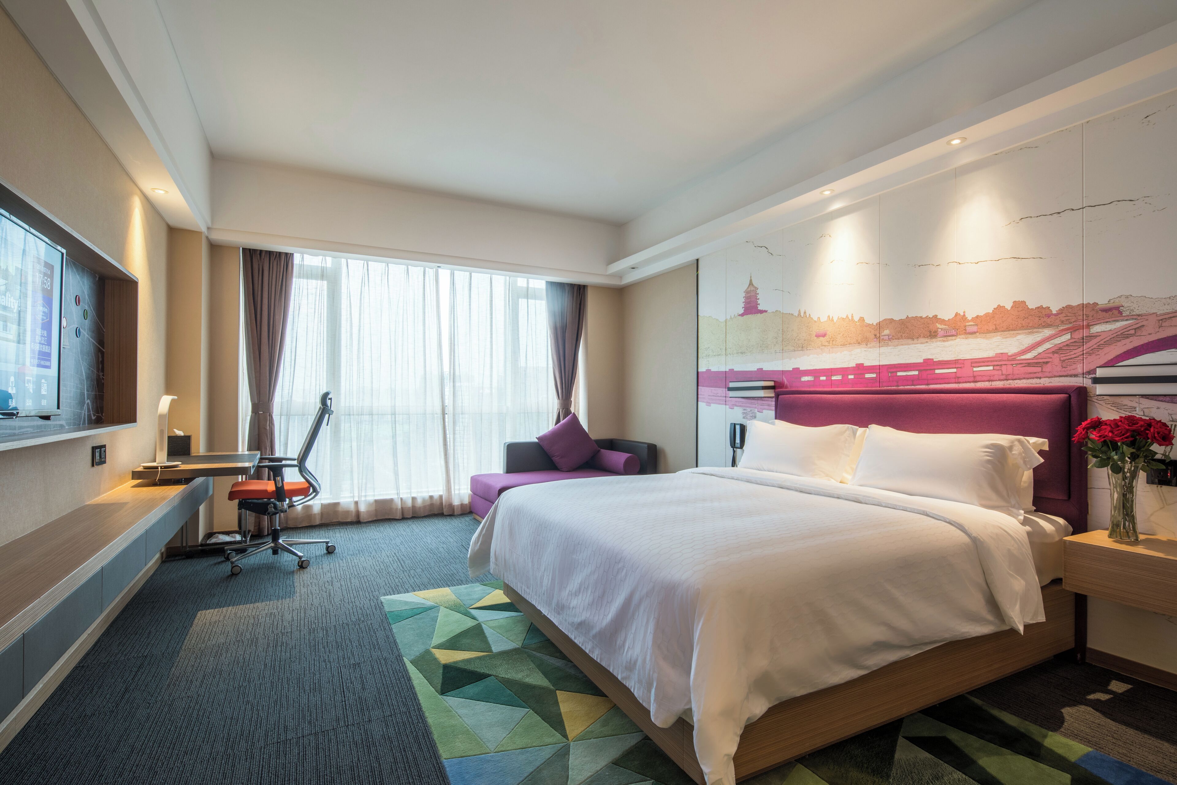 Quarto Individual, 1 cama queen-size, Vista para a cidade | Cortinas/cortinados opacos, ferro/tábua de engomar, Wi-fi grátis 