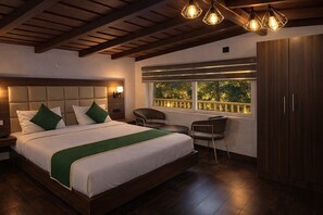 Quarto casal superior | Wi-Fi de cortesia, roupa de cama