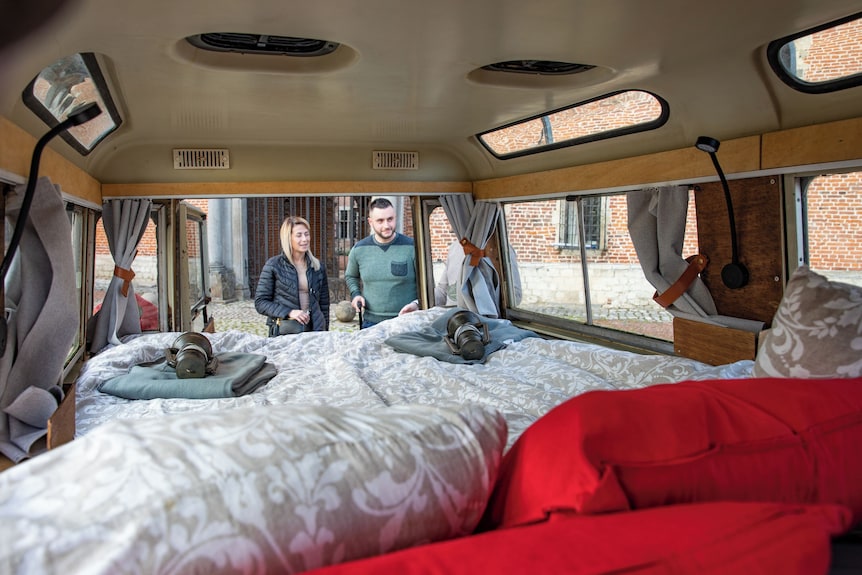 Unusual Glamping Accommodation In A Land Rover That You Drive! - La Hulpe