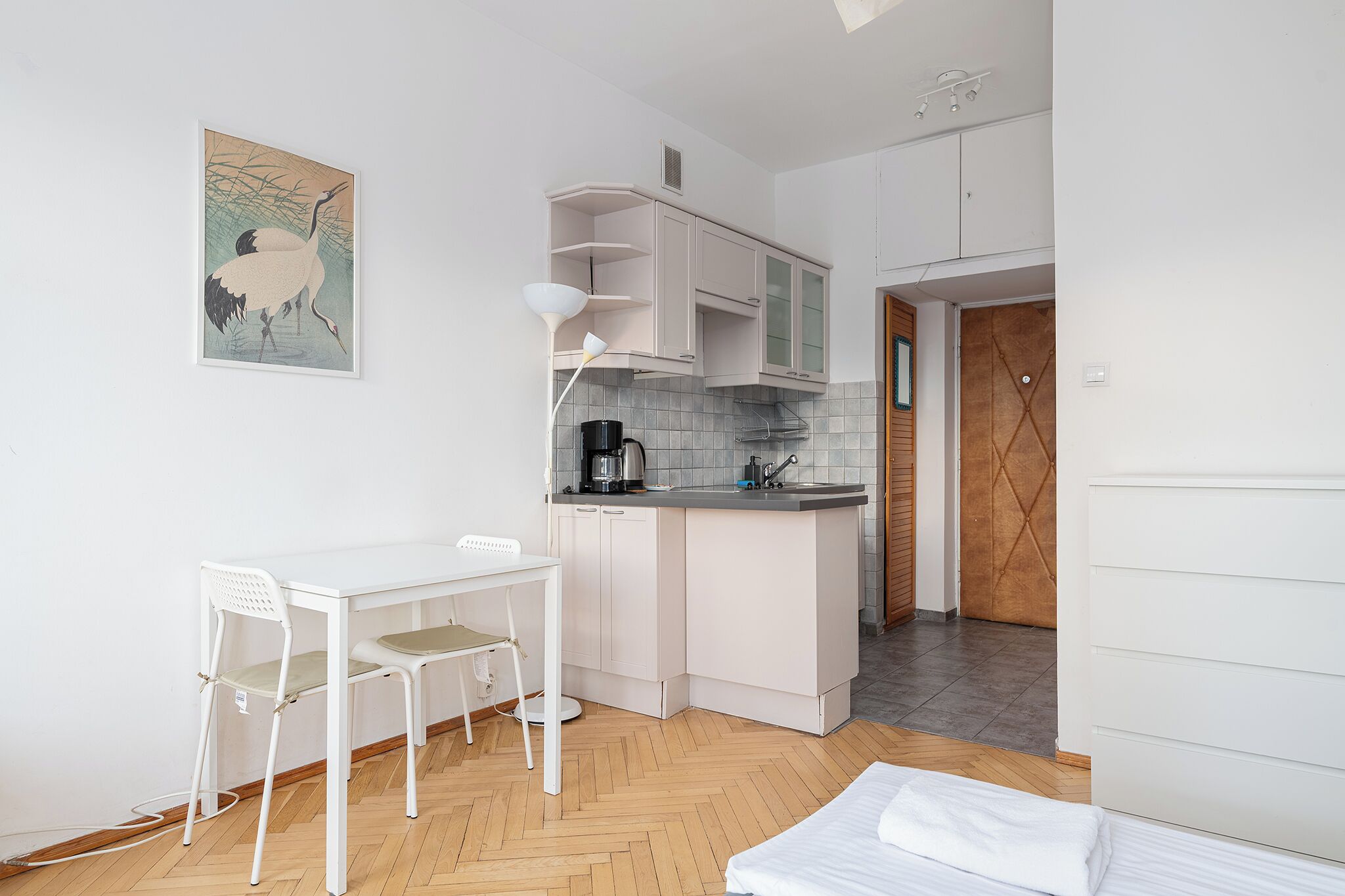 Suite-Estúdio, varanda | Kitchenette privada