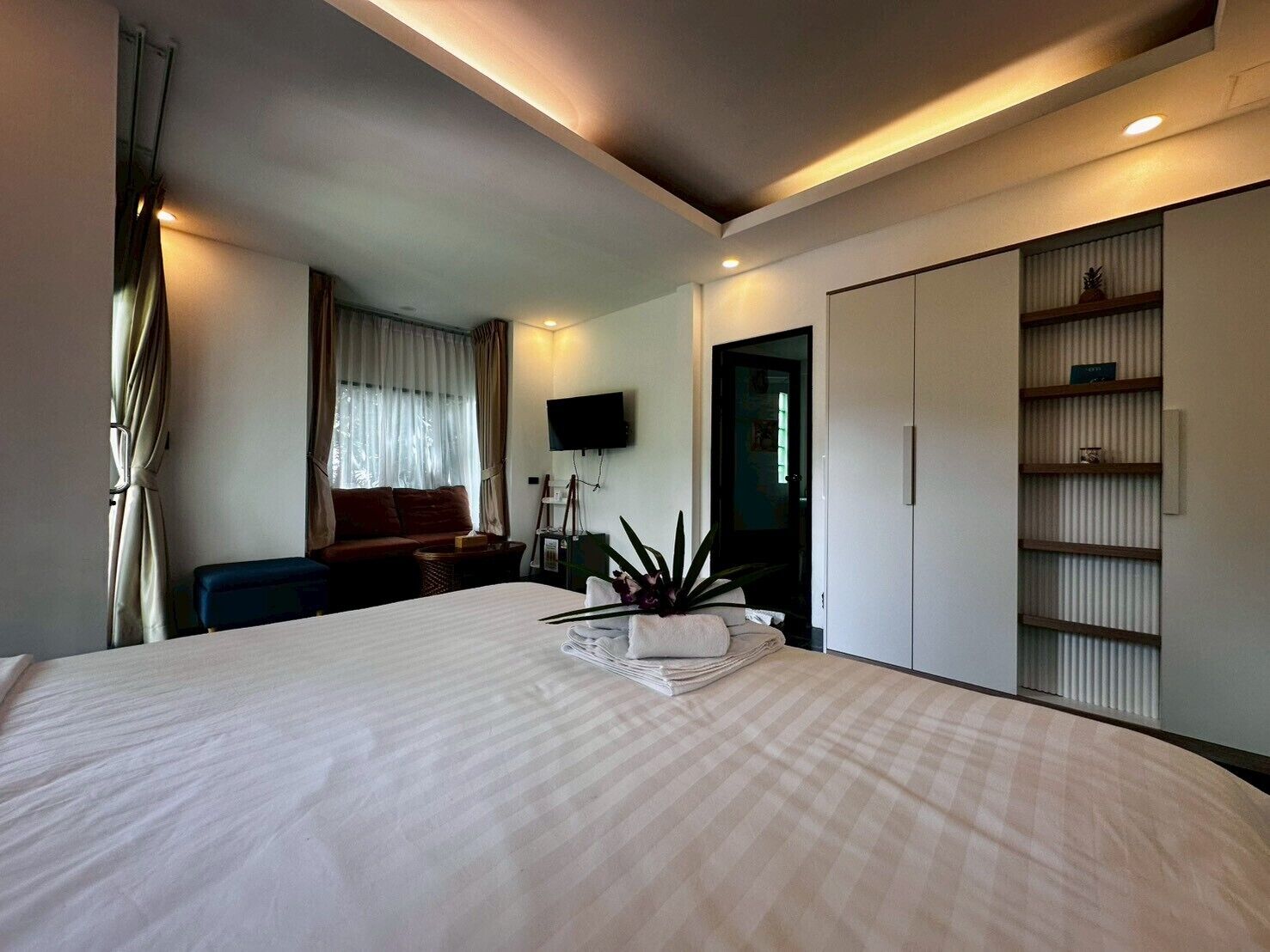 Estúdio econômico, 1 quarto | Cofres nos quartos, Wi-Fi de cortesia