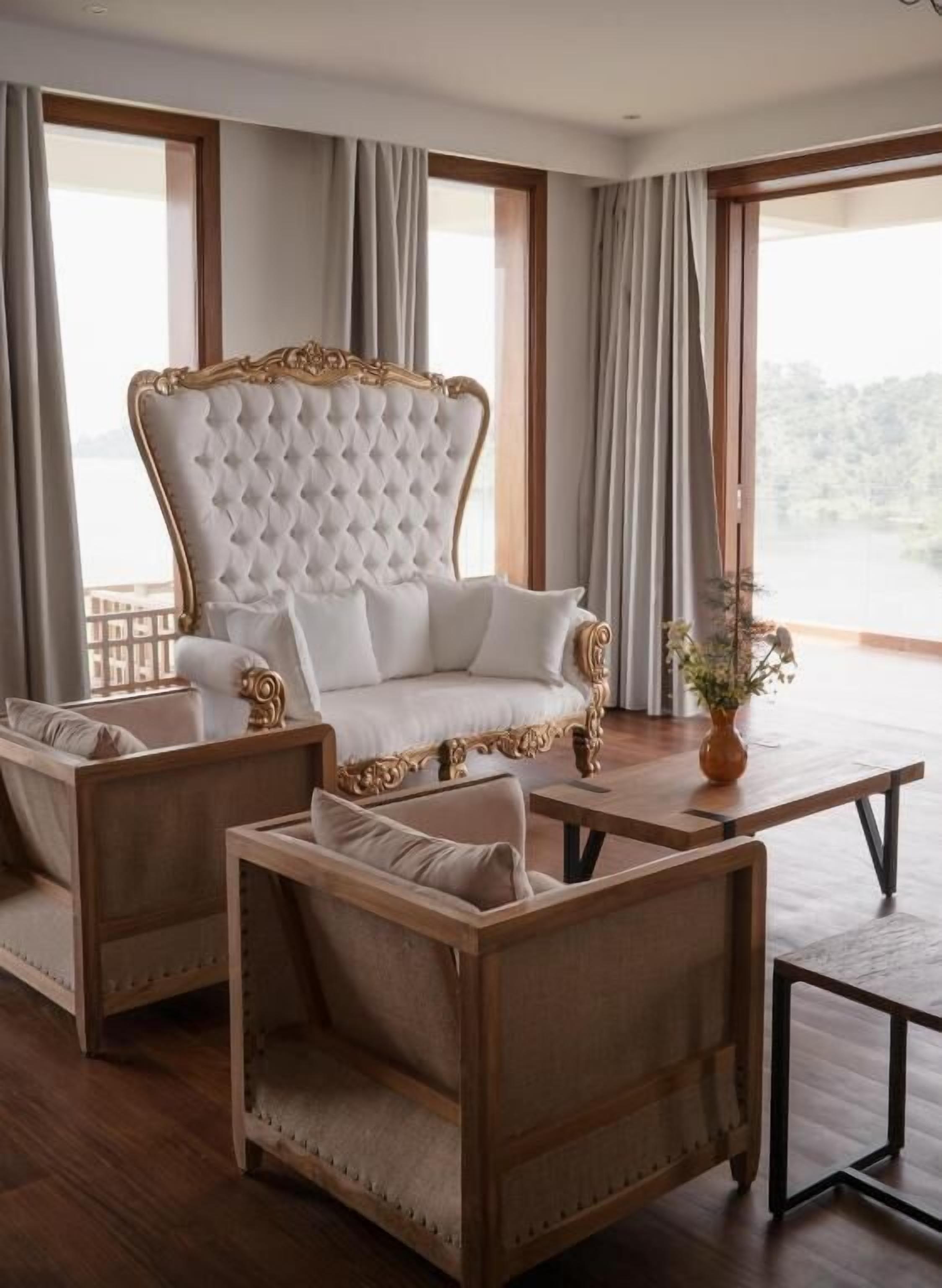 Suite de Luxo, varanda, vista para o lago | Sala de estar