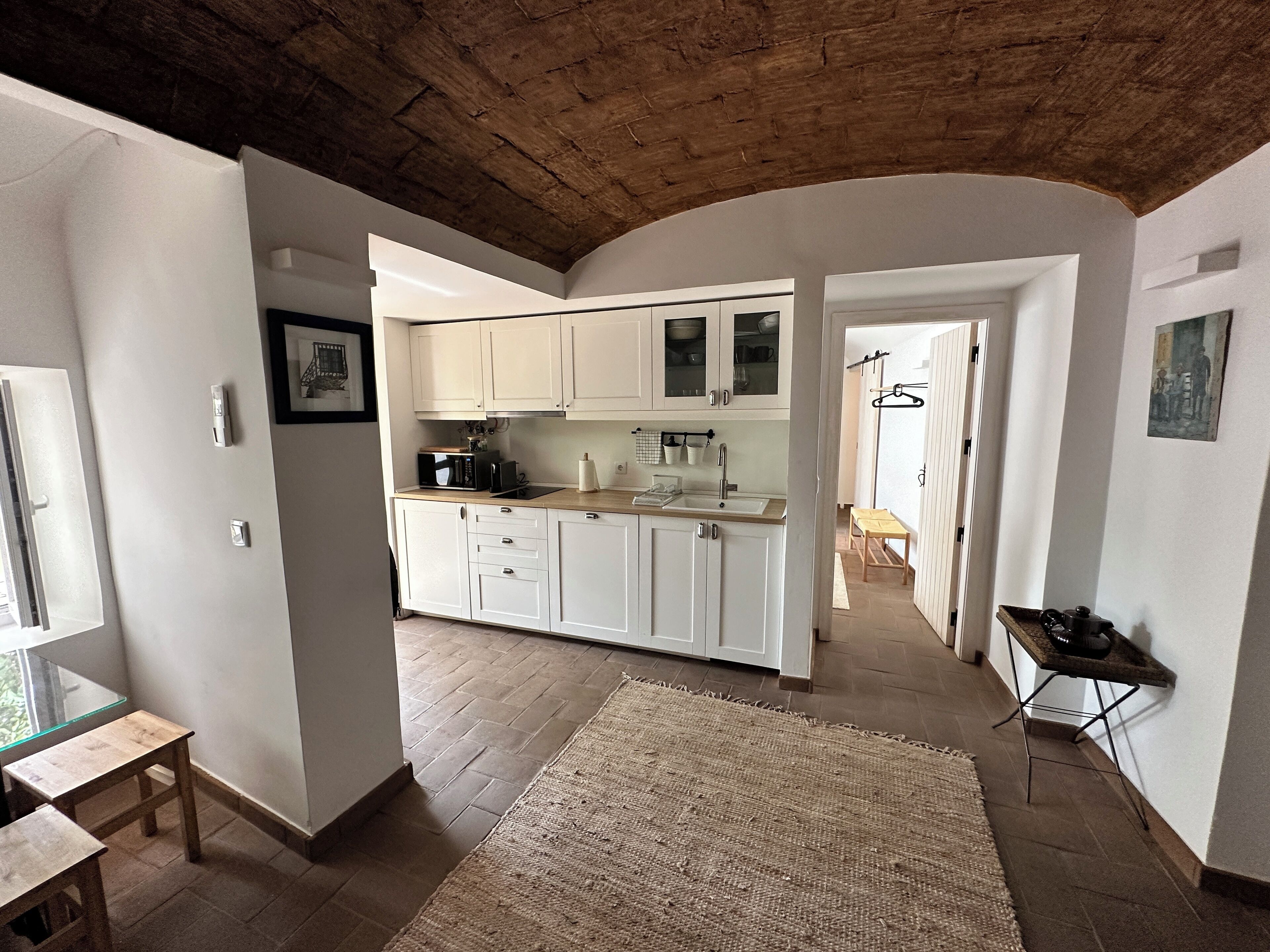 Casa, 3 quartos, pátio | Cozinha privada | Uma máquina de café expresso, uma cafeteira/bule, uma chaleira elétrica 