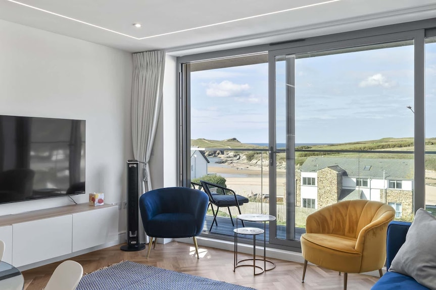 Apartment, Balcony W/ Expansive Sea Views, Parking - Newquay
