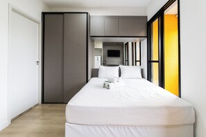 Estúdio | Cortinas/cortinados opacos, ferro/tábua de engomar, Wi-fi grátis 