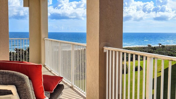 Breathtaking 5th Floor Ocean Views. Corner Unit Wraparound Balcony! 3 Pools - Washington Oaks Gardens State Park, Palm Coast