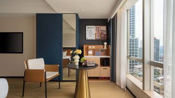 Quarto casal urbano | Vista do quarto