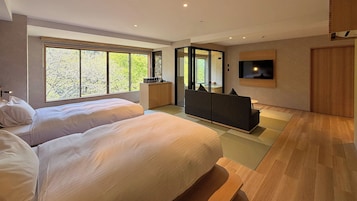 Quarto Familiar, não fumadores, junto à montanha (GrandHotSpringSuite,Semi-Open-AirBath) | Wi-fi grátis