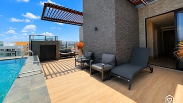 Terraço no piso superior