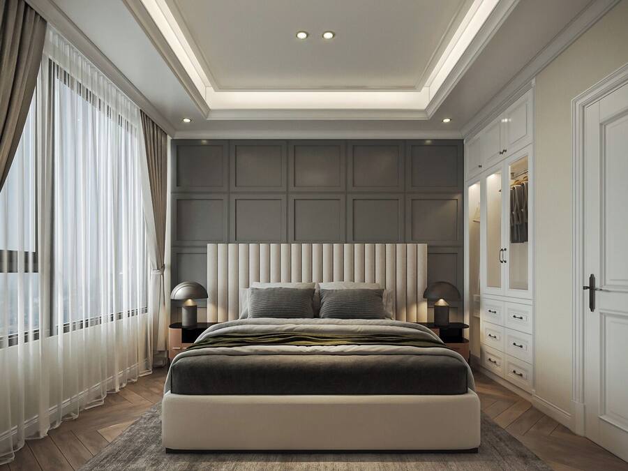 Apartamento Empresarial, 2 quartos, varanda, Vista para a cidade | Minibar, com decoração personalizada, secretária