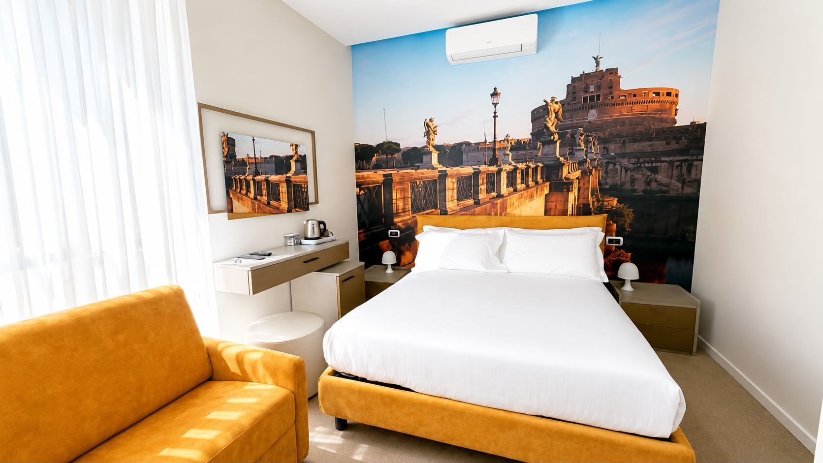 Quarto Clássico com Cama de Casal, 1 cama king-size, não fumadores | Minibar grátis, secretária 