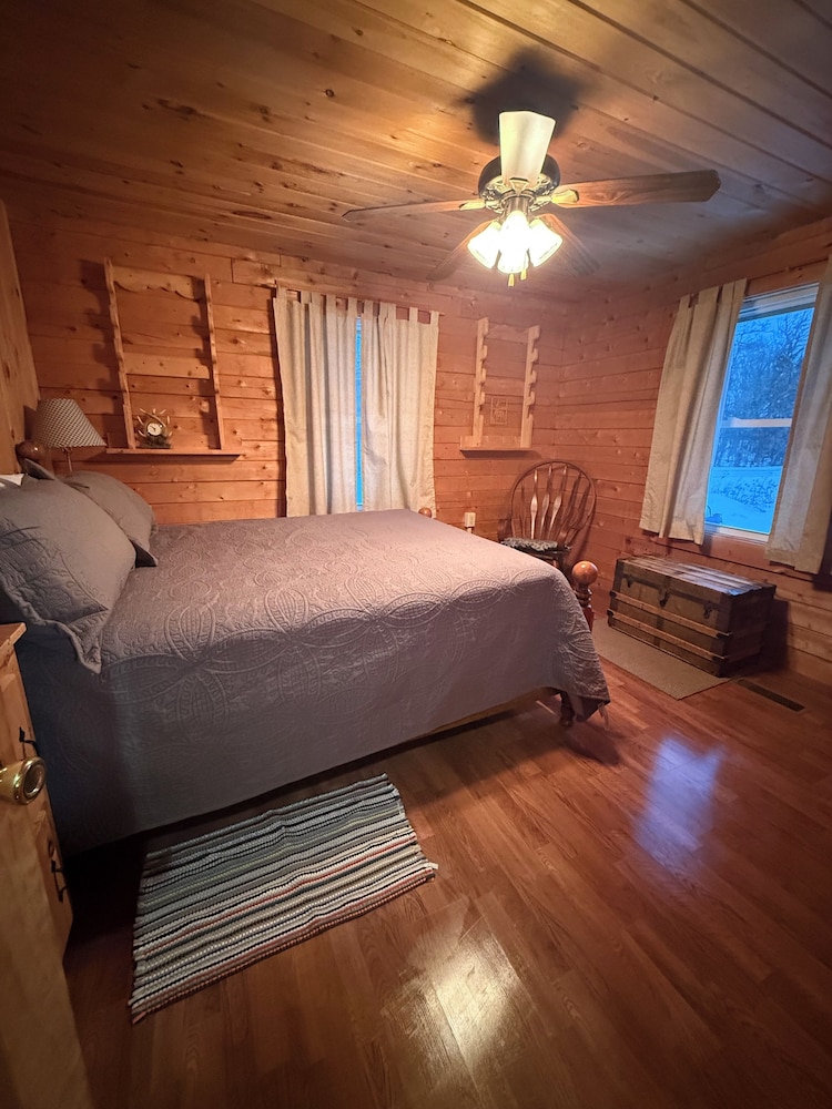 Cozy 3-bedroom rustic lodge in Island Falls for a relaxing getaway in ...