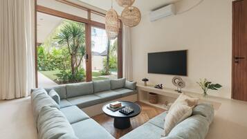 Villa, 4 quartos, piscina privativa | Sala de estar