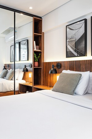 Wi-Fi de cortesia, roupa de cama