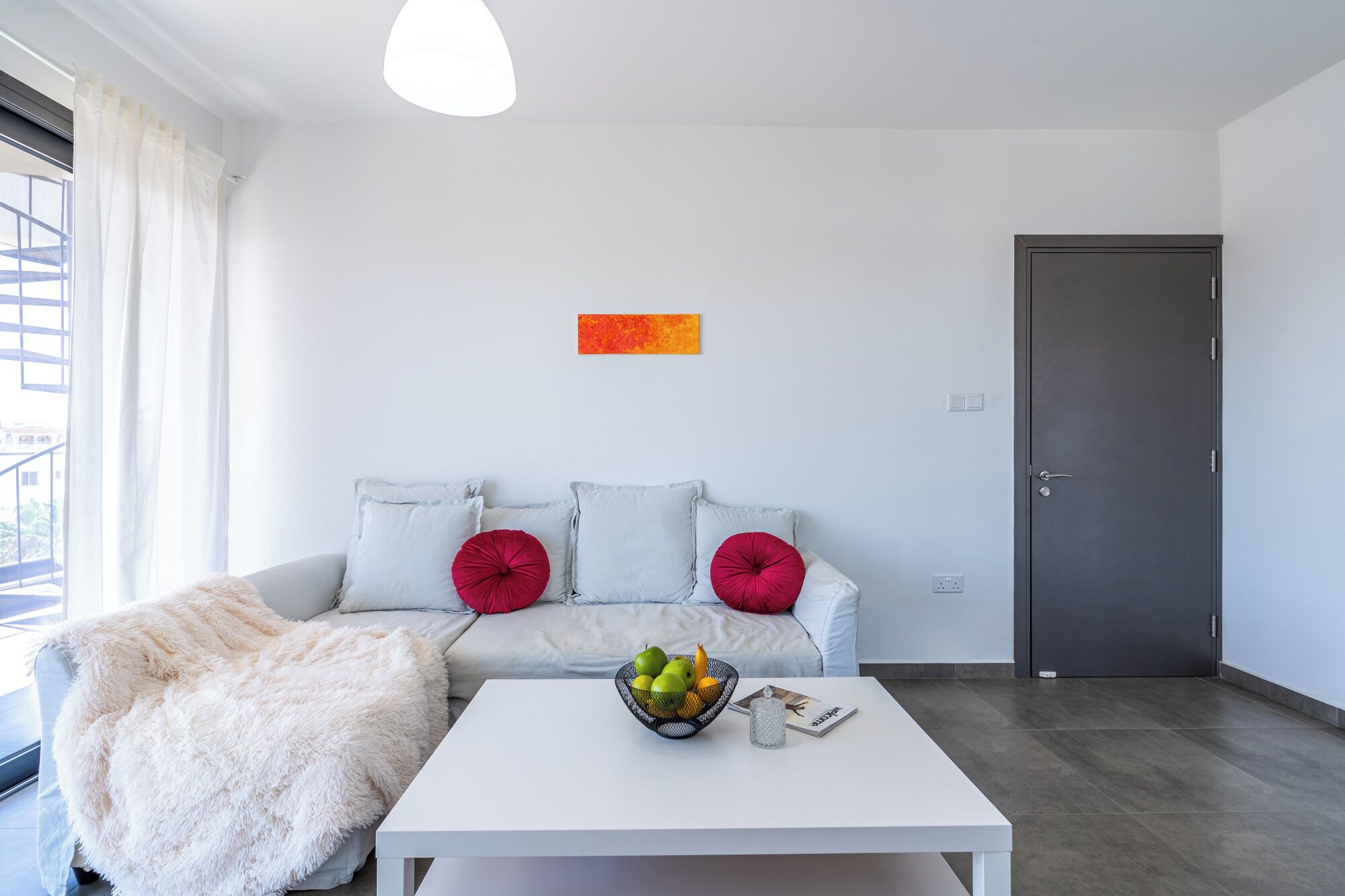 Apartamento, Vista para a cidade | Sala de estar | Smart TV, Netflix, serviços de streaming 