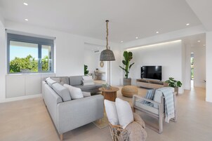 Apartamento de Luxo, vista para o mar | Sala de estar