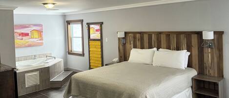 Suíte estúdio luxo, vista para o porto | Cortinas blackout, ferros/tábuas de passar roupa, Wi-Fi de cortesia