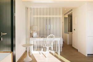 Apartamento design, vista para a praia | Parte interna