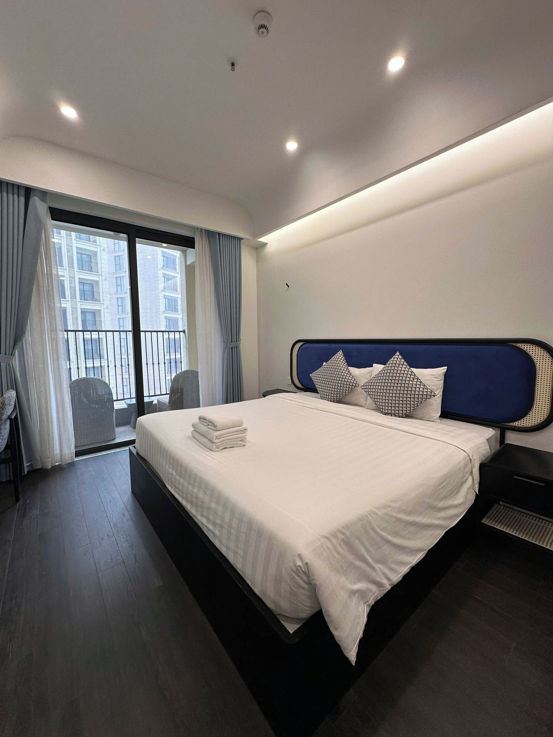 Apartamento Júnior, 2 quartos, Vista para a cidade | Roupa de alta qualidade, camas de colchão viscoelástico 