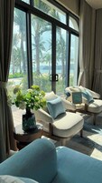 Villa Familiar, vista para o oceano | Ferro/tábua de engomar, Wi-fi grátis 