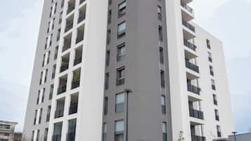 Apartamento, varanda, Vista para a cidade | Exterior