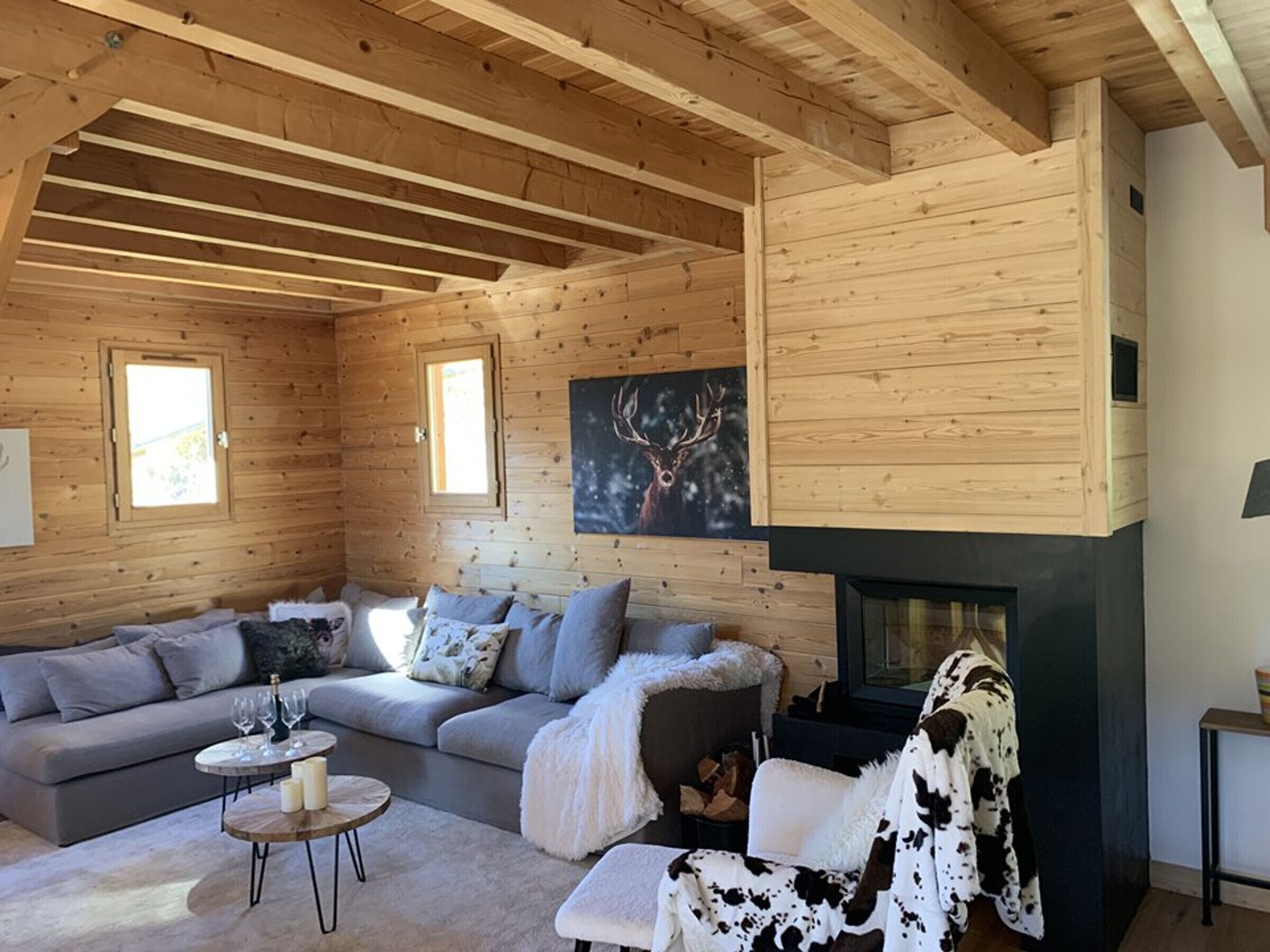 Cozy Chalet In Montgenèvre With Wifi And Fireplace - Claviere