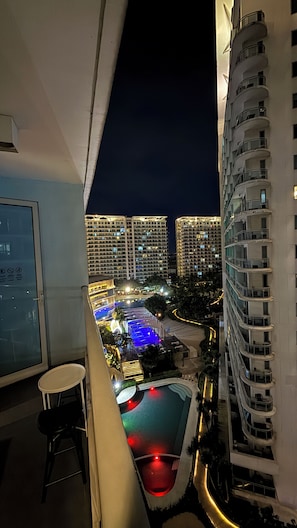 Apartamento em Condomínio Fechado, 2 quartos, acessível, varanda | Terrenos do alojamento