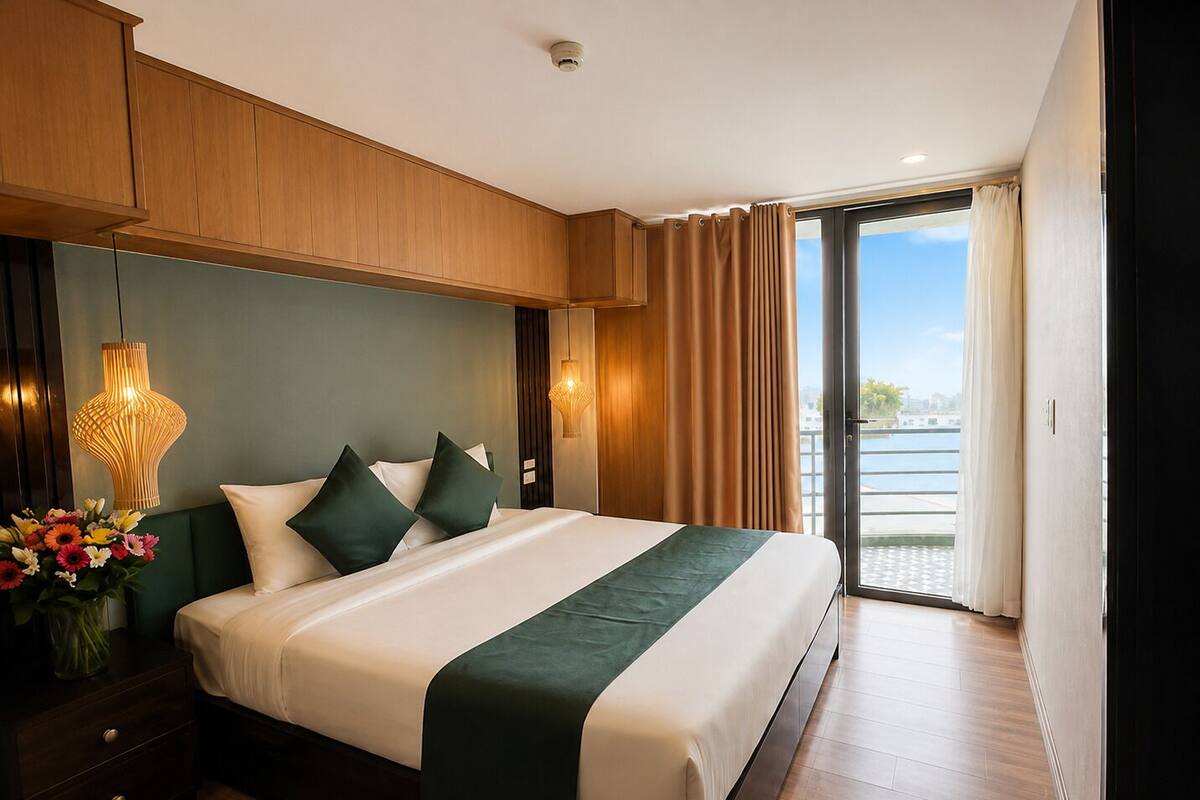 Quarto casal luxo, vista para a montanha | Camas Select Comfort, frigobar, Wi-Fi de cortesia, roupa de cama