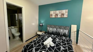 Loft Design, varanda, Vista para a cidade | Secretária adequada para computadores portáteis, Wi-fi grátis