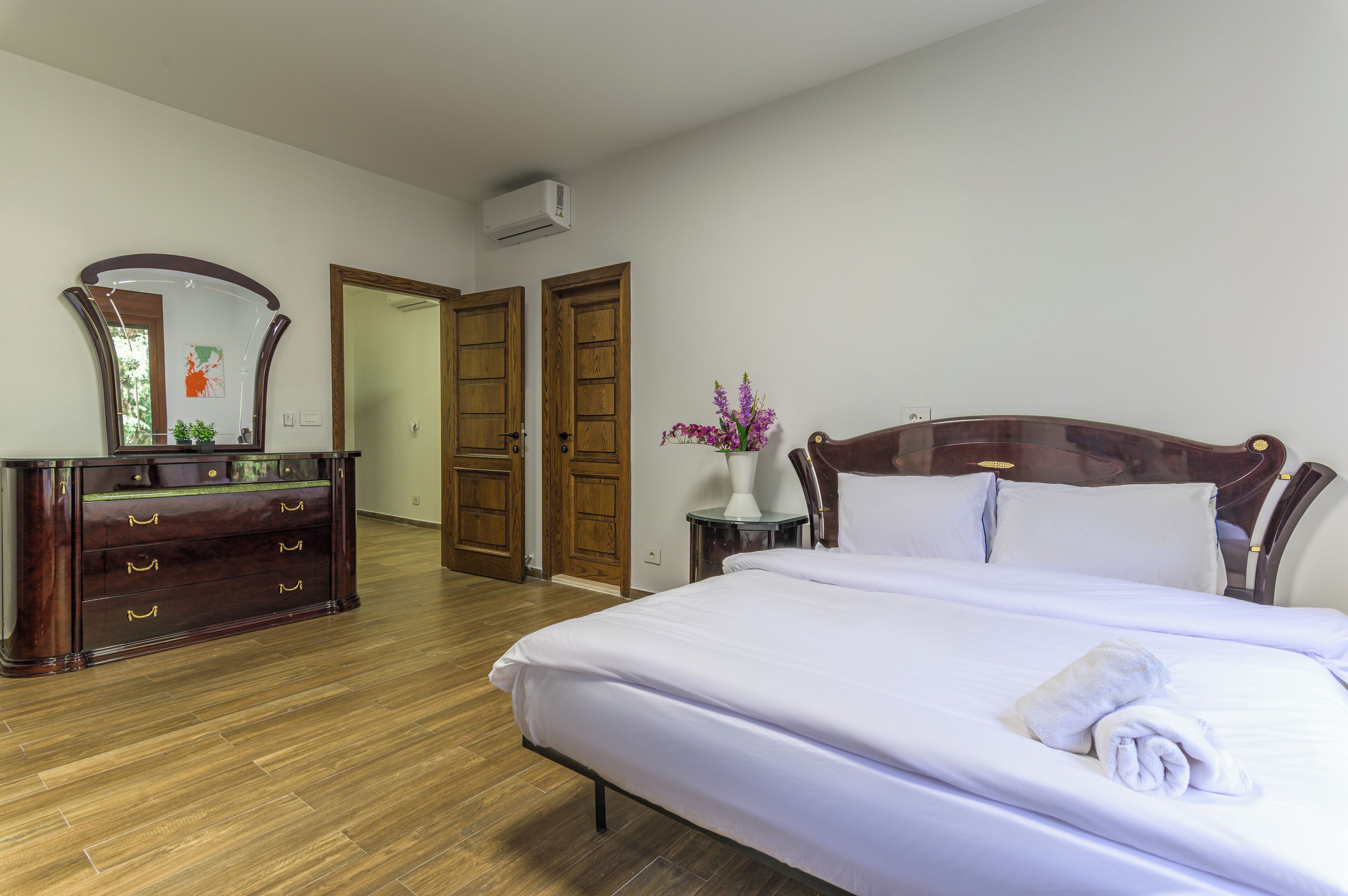 Apartamento de Luxo, 3 quartos, kitchenette, vista para o mar | Lençóis de algodão egípcio, roupa de alta qualidade 