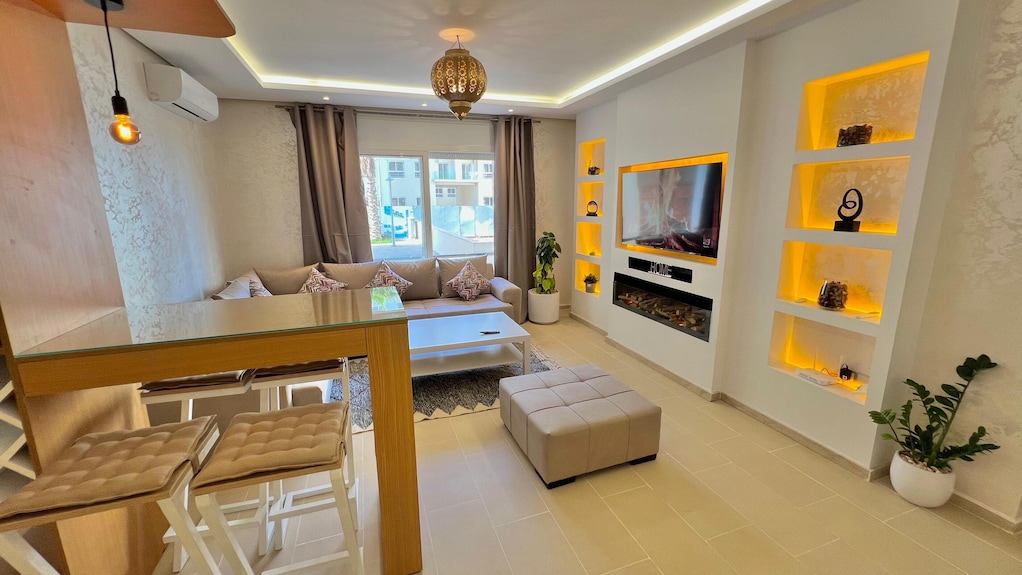 Premium 3-bedroom App, Close To The Sea And Mall - Rabat