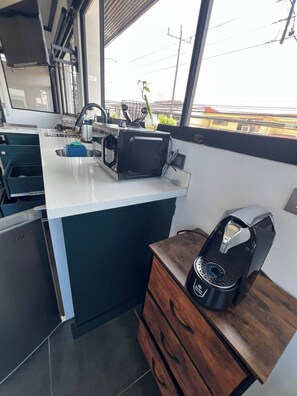 Apartamento, 1 quarto, vista para a cidade | Cozinha privada