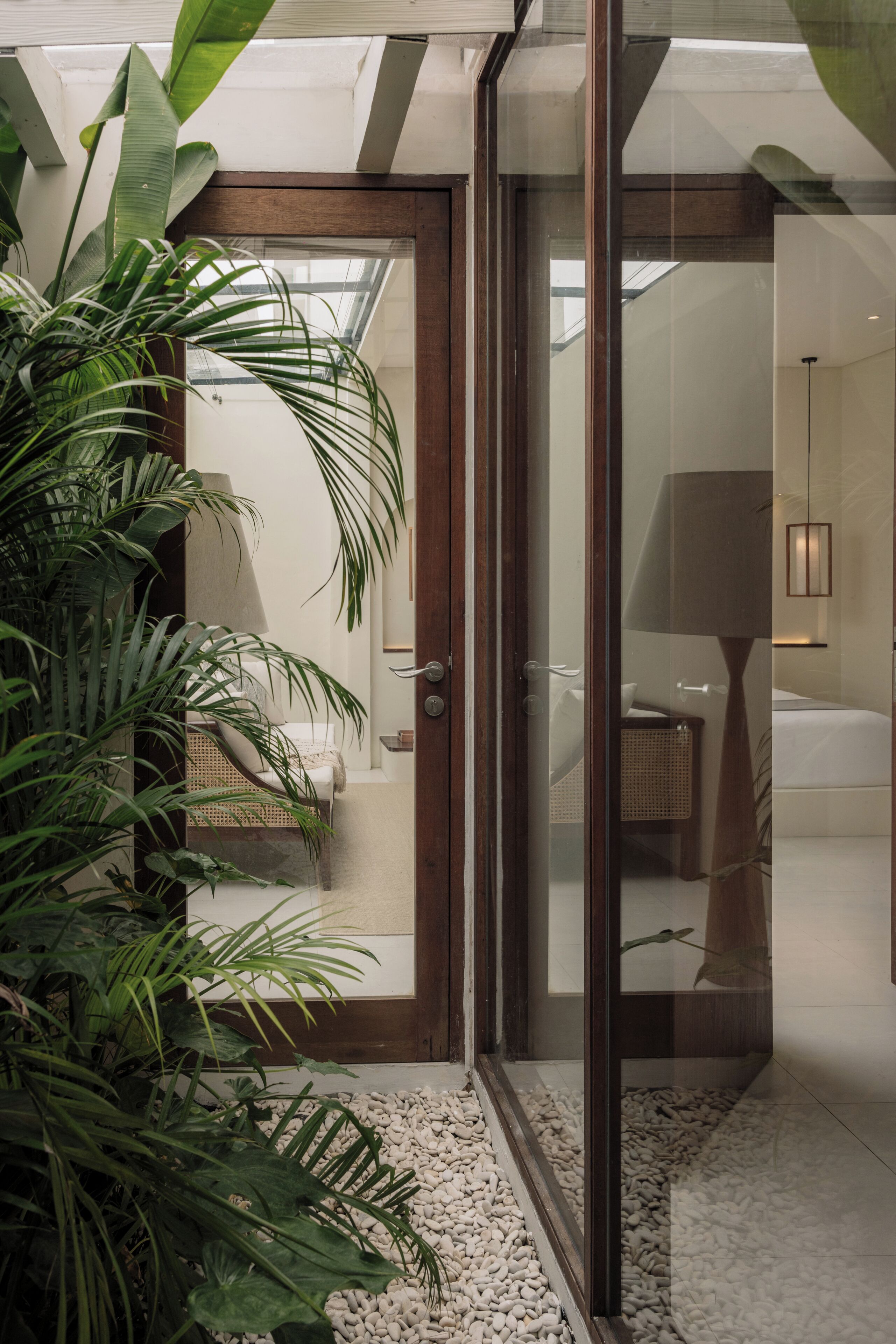 Vila premium, 2 quartos, varanda, vista para o pátio | Vista para o jardim