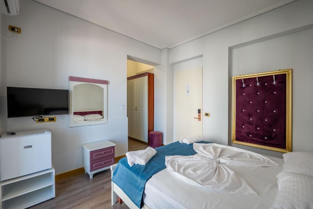 Quarto Duplo Básico, varanda, vista para o mar | Wi-fi grátis 